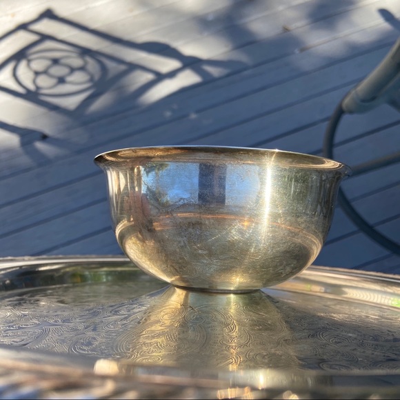 Oneida | Dining | Oneida Silver Plated Platter W Attached Bowl | Poshmark